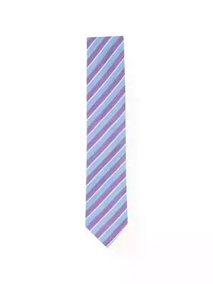 Eton Striped Neck Tie - Blue