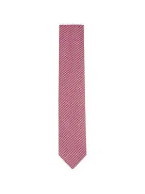 Eton Patterned Standard Neck Tie - Red