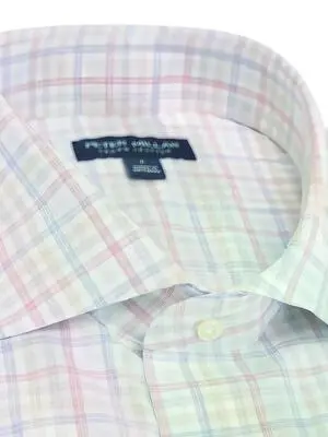 Peter Millar Checked Woven Shirt - White