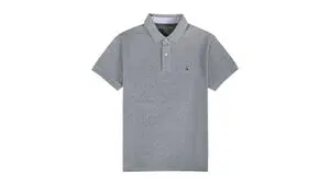 Tommy Hilfiger Classic Fit Ivy Polo Shirt - Grey Heather