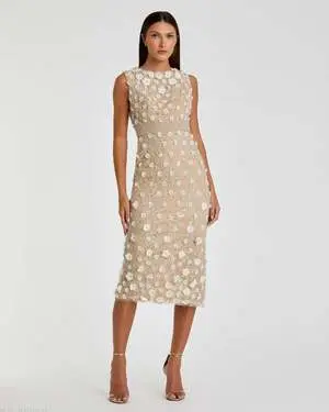 Women's Applique Midi Dresses