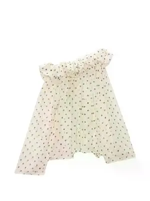MSGM Ruffled One-shoulder Blouse