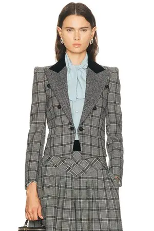 Valentino Garavani Checked Jacket - Grigio, Chiaro, Antracite, & Nero