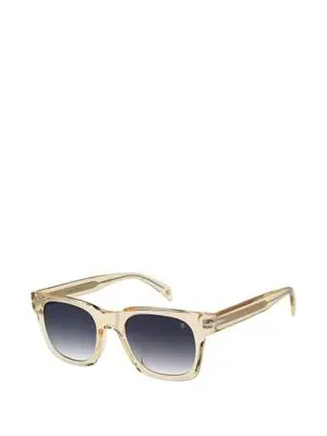 DB EYEWEAR BY DAVID BECKHAM Square Frame Sunglasses - Neutrals