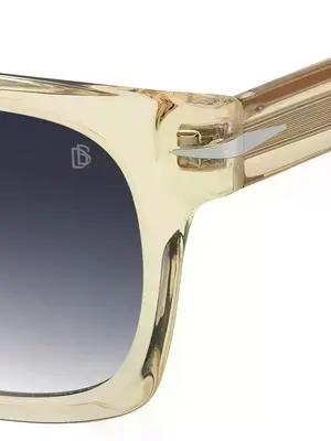 DB EYEWEAR BY DAVID BECKHAM Square Frame Sunglasses - Neutrals