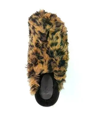 Palm Angels Faux-fur Slip-on Mules