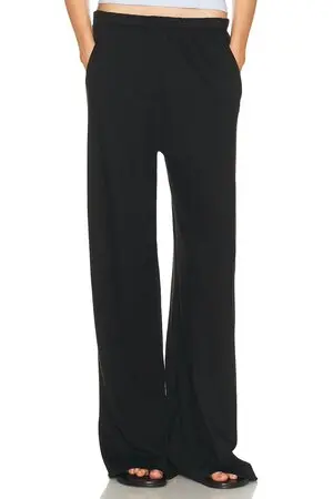 Enza Costa Supima Cotton Everywhere Pant - Black