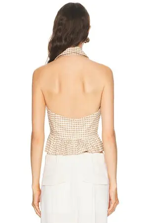 Caroline Constas Aya Halter Top