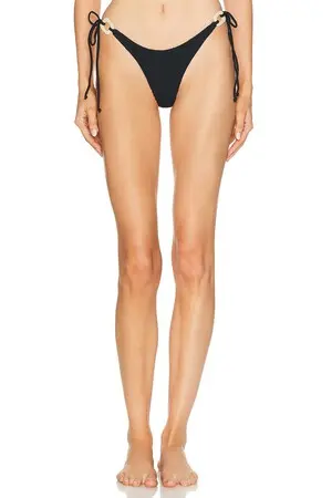 Bond Eye Ring Tie Side Vista Bikini Brief - Black
