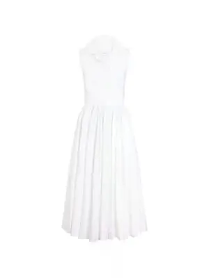 Patou Draped Midi Dress - White