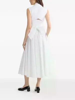 PATOU Draped Midi Dress - White