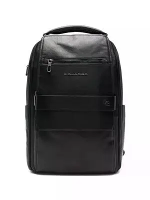 PIQUADRO Logo-lettering Backpack - Black