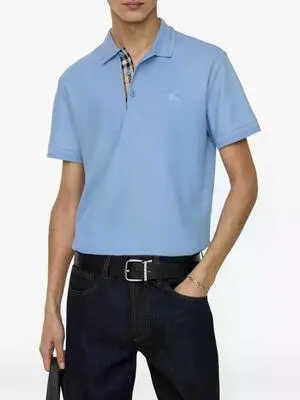 Burberry Cotton Polo Shirt - Blue