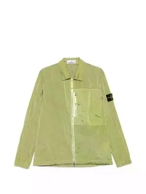 Stone Island Zip-up Overshirt - Green