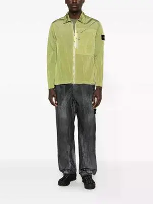 Stone Island Zip-up Overshirt - Green