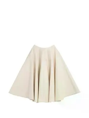 TOD'S A-line Panelled Midi Skirt - Neutrals