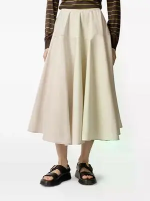 TOD'S A-line Panelled Midi Skirt