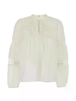 Ba&sh Nami Embroidered Long-sleeve Blouse