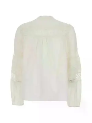 Ba&sh Nami Embroidered Long-sleeve Blouse