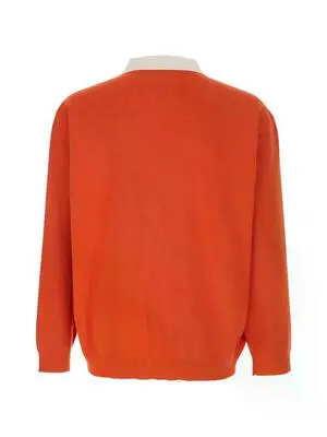 AUTRY Logo Detail V-neck Sweatshirt