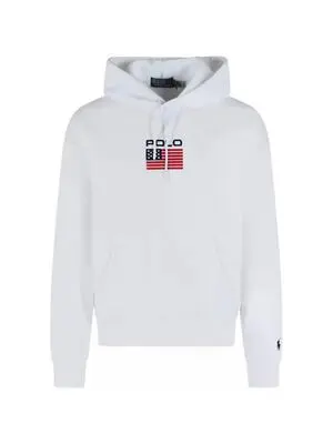 Polo Ralph Lauren Drawstring Logo Hoodie - White