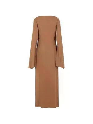 Federica Tosi Cowl-neck Long-sleeve Dress