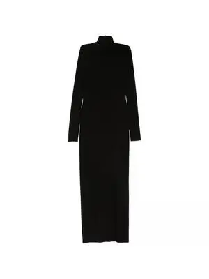Norma Kamali Long-sleeve Maxi Dress - Black