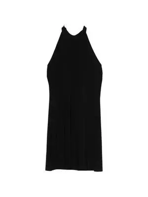 Norma Kamali Halterneck Mini Dress - Black