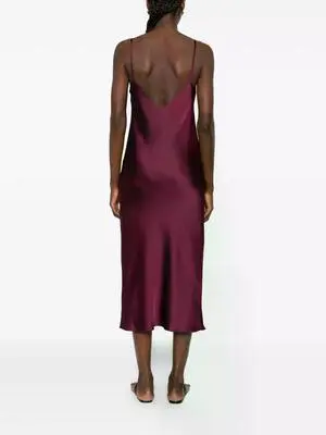 Norma Kamali V-neck Slip Midi Dress
