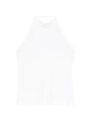 Norma Kamali Halterneck Top - White