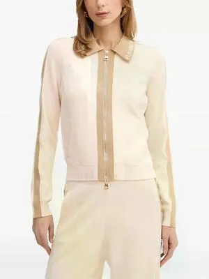 Elisabetta Franchi Zip-front Cardigan - Neutrals