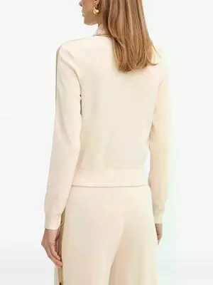 Elisabetta Franchi Zip-front Cardigan - Neutrals