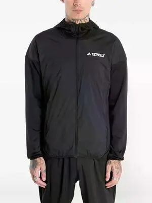 Adidas Terrex Xperior Climawarm+ Wind Light Fleece Hooded Jacket - Black