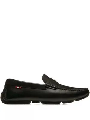 Bally Pilot Driver Leather Loafers - Black