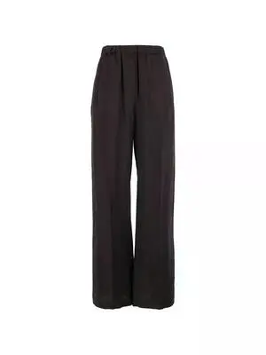 TELA Elasticated-waistband Trousers - Brown