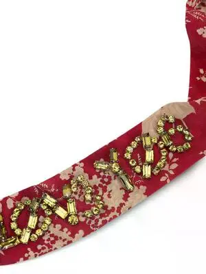 Red Valentino Floral Embellished Collar