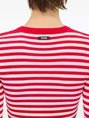MSGM Striped Ruffled Knitwear