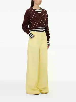 MSGM Studded V-neck Knitwear