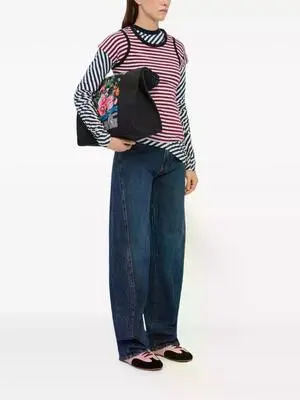 MSGM Striped Trim T-shirt