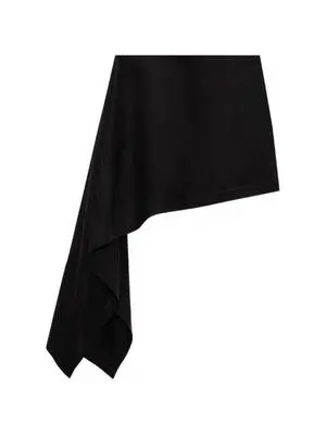 MSGM Draped Asymmetric Mini Skirt