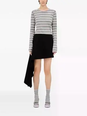 MSGM Draped Asymmetric Mini Skirt