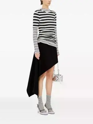 MSGM Draped Asymmetric Mini Skirt