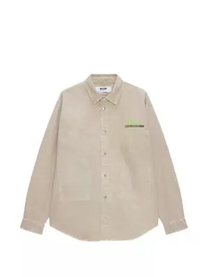 MSGM Buttoned Pocket Shirt - Neutrals