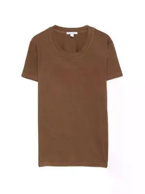 JAMES PERSE Crew-neck T-shirt - Brown