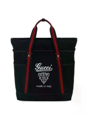 Gucci Canvas Shopping Bag - Blue