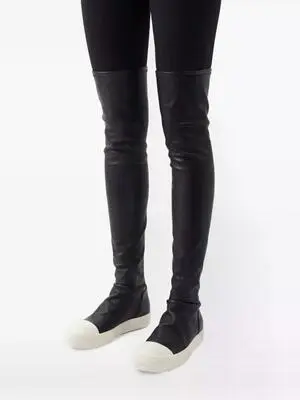 Rick Owens High Stocking Sneaks Boots - Black
