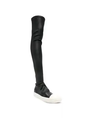 Rick Owens High Stocking Sneaks Boots - Black