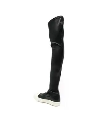 Rick Owens High Stocking Sneaks Boots - Black