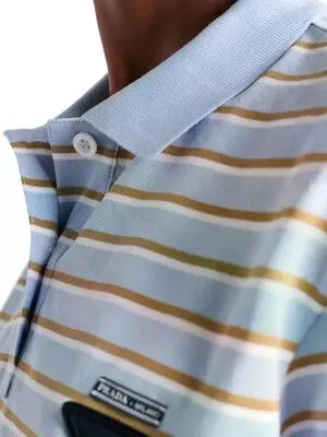 Prada Striped Polo Shirt