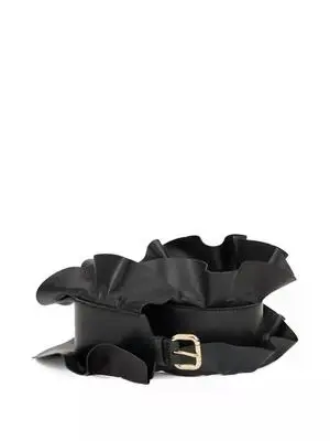 Red Valentino Ruffled Belt - Black